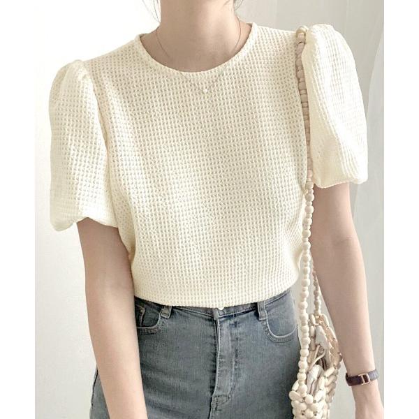 『タイムセール実施中』ZOZO問い合わせ番号:94366684ショップ:Ada.，エイダブランド:REMUR，レミュール商品名:パフスリーブトップス 半袖カテゴリ:トップス>Tシャツ/カットソーブランド品番:145-02105素材:ポ...