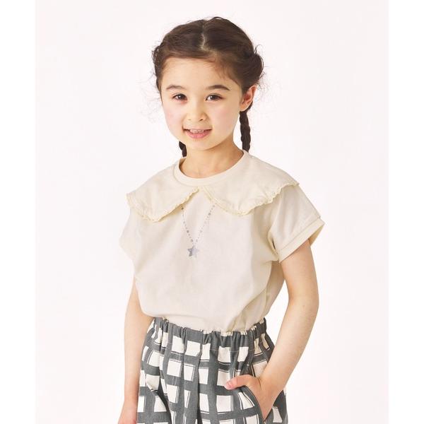 『タイムセール実施中』ZOZO問い合わせ番号:94366993ショップ:ever closet，エバークローゼットブランド:ever closet，エバークローゼット商品名:フリル襟Tシャツカテゴリ:トップス>Tシャツ/カットソーブラ...