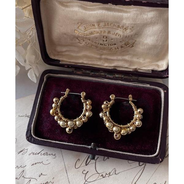 ※このアイテムは返品・交換対象外商品です。ZOZO問い合わせ番号:94367141ショップ:TONE，トーンブランド:tone，トーン商品名:【mallelabrocante/マルラブロカント】ヴィンテージビーズのチタンフープピアス/金属ア...