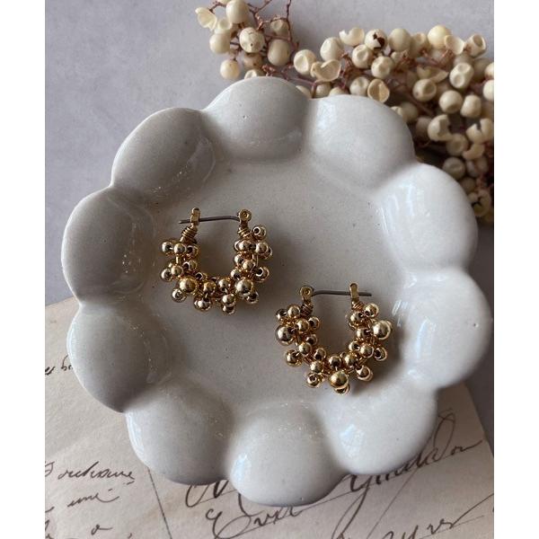 ※このアイテムは返品・交換対象外商品です。ZOZO問い合わせ番号:94367149ショップ:TONE，トーンブランド:tone，トーン商品名:【mallelabrocante/マルラブロカント】ヴィンテージビーズのつぶつぶフープピアス/金属...