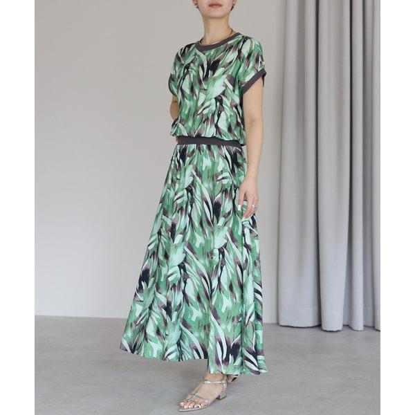 『セール実施中』ZOZO問い合わせ番号:94367793ショップ:PREFERIR，プレフェリールブランド:PREFERIR，プレフェリール商品名:ボタニカル プリント ワンピース(M，L)カテゴリ:ワンピース/ドレス>ワンピースブラ...