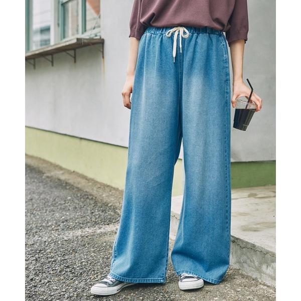 ZOZO問い合わせ番号:94368282ショップ:MONO-MART，モノマートブランド:MONO-MART LADY'S，モノマートレディース，MONO-MART，モノマート商品名:ウォッシュ加工 ワイド イージー デニムパンツカテゴリ:...