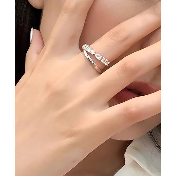 『セール実施中』ZOZO問い合わせ番号:94368949ショップ:FRP，エフアールピーブランド:LA VORAGINE，ラ ヴォラジネ，FRP，エフアールピー商品名:ジルコニア クロスリングカテゴリ:アクセサリー>リングブランド品番...