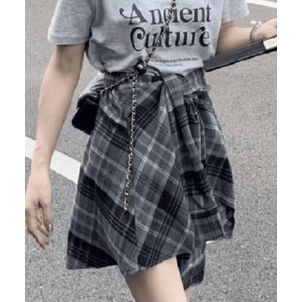 『タイムセール実施中』ZOZO問い合わせ番号:94369391ショップ:moment+，モーメントプラスブランド:LOULOU select，ルルセレクト商品名:チェック柄ラップ風ミニスカートカテゴリ:スカート>スカートブランド品番:...