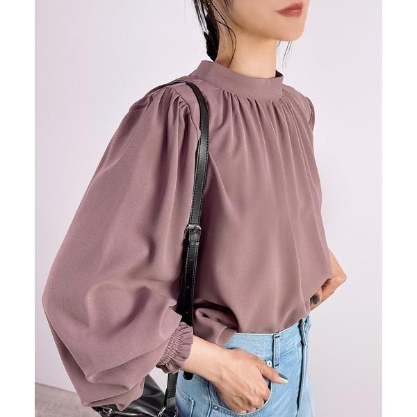 『タイムセール実施中』ZOZO問い合わせ番号:94399813ショップ:Ada.，エイダブランド:CLOTHY，クロシィ商品名:【オフィスにも◎キレイめからカジュアルまで♪】ハイネックバルーン袖ブラウスカテゴリ:トップス>シャツ/ブラ...