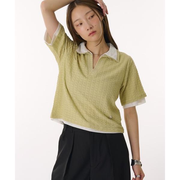 『セール実施中』ZOZO問い合わせ番号:94400249ショップ:MUHET，ミュエータブランド:MUHET，ミュエータ商品名:【set item】split-neck knit tops / スキッパーTシャツセットカテゴリ:トップス&g...