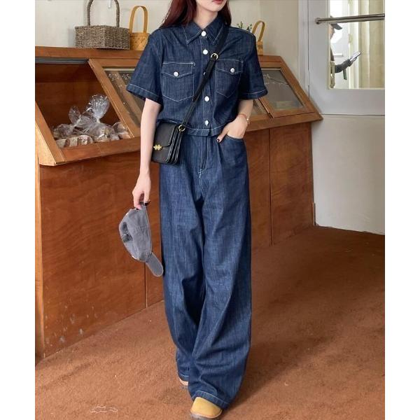 『タイムセール実施中』ZOZO問い合わせ番号:94430902ショップ:Ulysses，ユリシスブランド:semplice，センプリチェ商品名:大人のカジュアルな魅力デニムセットアップ【韓国ファッション】カテゴリ:ジャケット/アウター&gt...