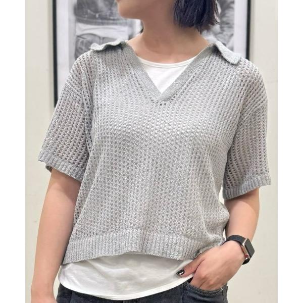『セール実施中』ZOZO問い合わせ番号:94431031ショップ:Right-on，ライトオンブランド:Right-on，ライトオン商品名:【HONEYSUCKLE ROSE】透かし編みスキッパーニットカテゴリ:トップス>その他トップ...