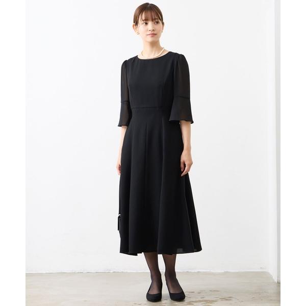 ZOZO問い合わせ番号:94431428ショップ:AIMER，エメブランド:AIMER，エメ商品名:【夏用喪服・礼服】マシンウォッシャブル フレアスリーブフィット＆フレア サマーブラックフォーマルワンピースカテゴリ:ワンピース/ドレス&gt...