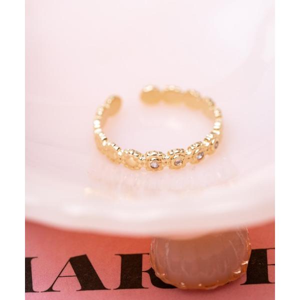 『セール実施中』ZOZO問い合わせ番号:94462439ショップ:Rivel，リヴェルブランド:Caroline Najman，キャロラインナジマン商品名:フランスブランド【CAROLINE NAJMAN】ゴールドメッキリング　ジルコニウム...