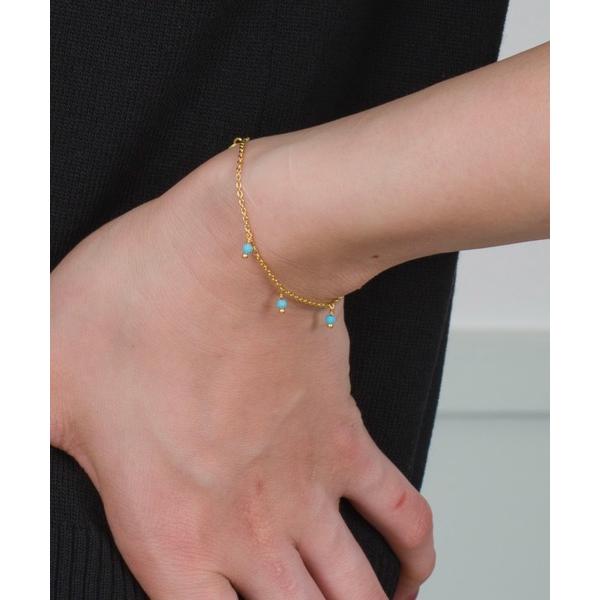 『セール実施中』ZOZO問い合わせ番号:94462451ショップ:Rivel，リヴェルブランド:Caroline Najman，キャロラインナジマン商品名:【CAROLINE NAJMAN】ゴールドメッキブレスレット　ターコイズカテゴリ:ア...