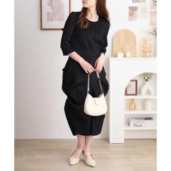 『タイムセール実施中』ZOZO問い合わせ番号:94462498ショップ:FUNALIVE，ファンアライブブランド:FUNALIVE，ファンアライブ商品名:je crois soi プリーツ　サイドタック　ワンピースカテゴリ:ワンピース/ドレ...