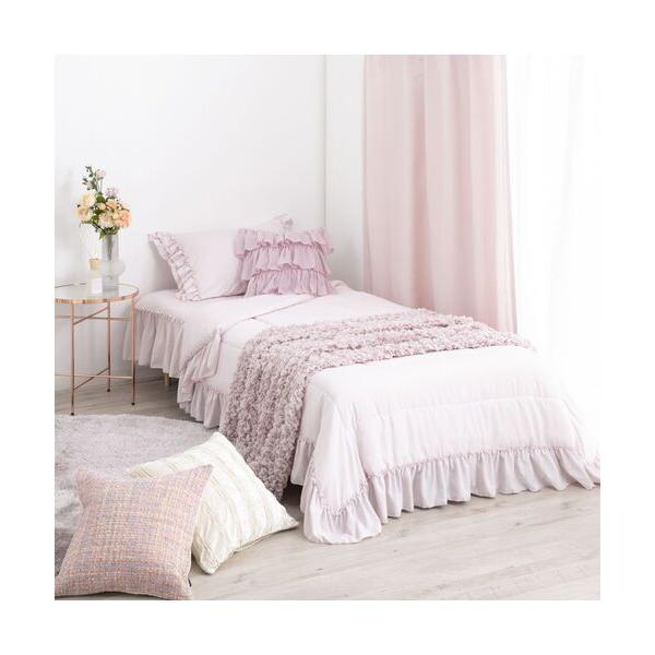 『セール実施中』ZOZO問い合わせ番号:94494699ショップ:Francfranc，フランフランブランド:Francfranc，フランフラン商品名:【オンライン限定】ふわろ 夏でもさらっともちもち 肌掛けふとん フリル ダブル ピンクカ...