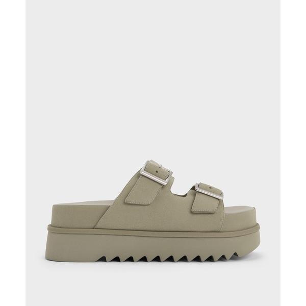 『セール実施中』ZOZO問い合わせ番号:94527528ショップ:CHARLES &amp; KEITH，チャールズ＆キースブランド:CHARLES &amp; KEITH，チャールズ &amp; キース商品名:バックルダブルストラップ フ...