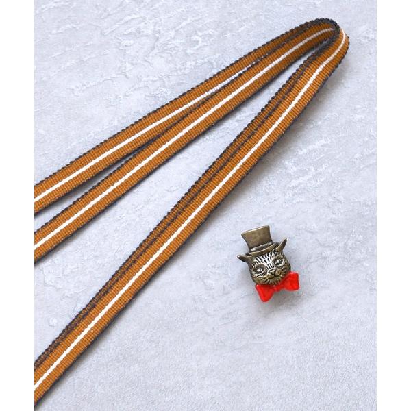 ZOZO問い合わせ番号:94528067ショップ:utatane，ウタタネブランド:utatane，ウタタネ商品名:帯締め＋帯留め ニコアンティーク バロン・キャット 日本製カテゴリ:水着/着物・浴衣>和装小物ブランド品番:53896...