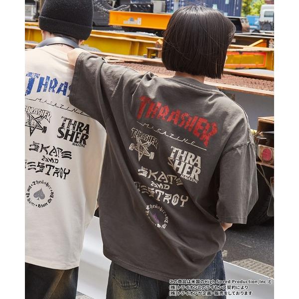 『タイムセール実施中』ZOZO問い合わせ番号:94528277ショップ:MONO-MART，モノマートブランド:THRASHER，スラッシャー，MONO-MART，モノマート商品名:THRASHER/スラッシャー 別注 ヴィンテージライクグ...
