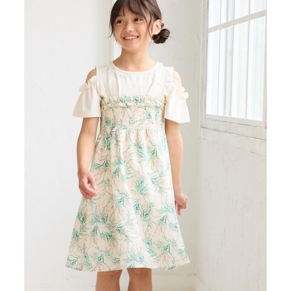 『タイムセール実施中』ZOZO問い合わせ番号:94528348ショップ:ROPE' PICNIC，ロぺピクニックブランド:ROPE' PICNIC，ロペピクニック商品名:【KIDS/キッズ】ガーデンフラワーキャミワンピース/リンクコーデカテ...
