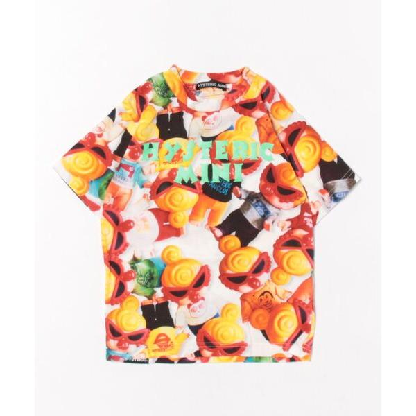ZOZO問い合わせ番号:94528948ショップ:HYSTERIC MINI，ヒステリックミニブランド:HYSTERIC MINI，ヒステリックミニ商品名:Hystericmini　MINI DOLL総柄 Viscotex 半袖Tシャツカテ...
