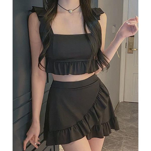 『タイムセール実施中』※このアイテムは返品・交換対象外商品です。ZOZO問い合わせ番号:94560198ショップ:Rora，ローラブランド:Blanc de Blue，ブランドブルー商品名:レースアップフリル 水着　上下２点セットカテゴリ:...