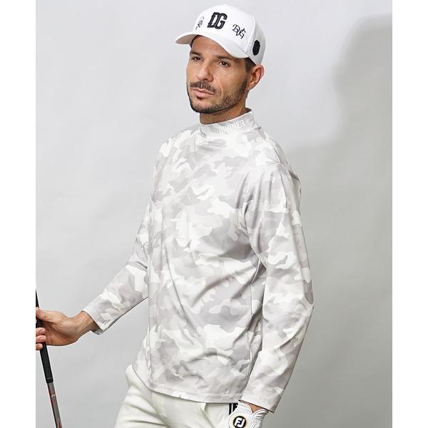 ZOZO問い合わせ番号:94560588ショップ:JOKER，ジョーカーブランド:DIVINER GOLF，ディバイナー ゴルフ，JOKER，ジョーカー商品名:【DIVINER GOLF】カモ柄ストレッチモックネックロンT 長袖Tシャツ メ...