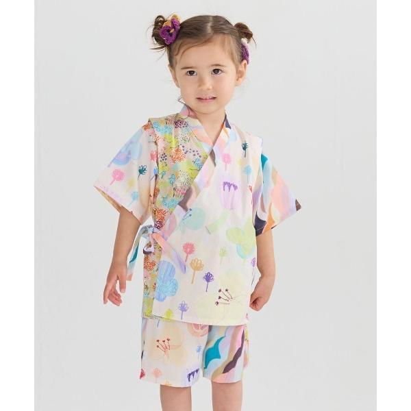 ZOZO問い合わせ番号:94561400ショップ:moimoln，モイモルンブランド:moimoln，モイモルン商品名:【MOEMUSISAN X moimoln】GIRLS甚平カテゴリ:水着/着物・浴衣>浴衣ブランド品番:M252S...