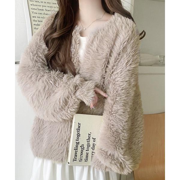 『タイムセール実施中』ZOZO問い合わせ番号:94562168ショップ:Classical Elf，クラシカルエルフブランド:classicalelf，クラシカルエルフ商品名:ふわっと包まれる心地よさ。モコモコフェザーニットホックカーディガ...