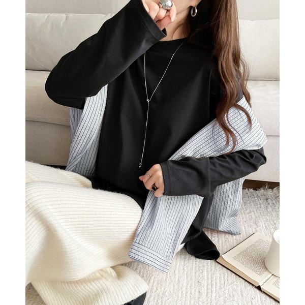 『タイムセール実施中』ZOZO問い合わせ番号:94562173ショップ:Classical Elf，クラシカルエルフブランド:classicalelf，クラシカルエルフ商品名:品よく、楽ちん。大人の余裕が漂う。シルケット素材 レイヤード ラ...