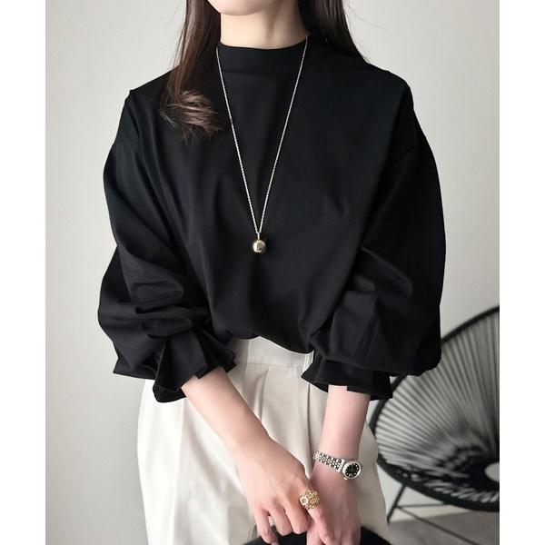 『セール実施中』ZOZO問い合わせ番号:94562175ショップ:Classical Elf，クラシカルエルフブランド:classicalelf，クラシカルエルフ商品名:ひとさじの甘さ。微光沢仕立て、シルケット加工ハイネックキャンディスリー...