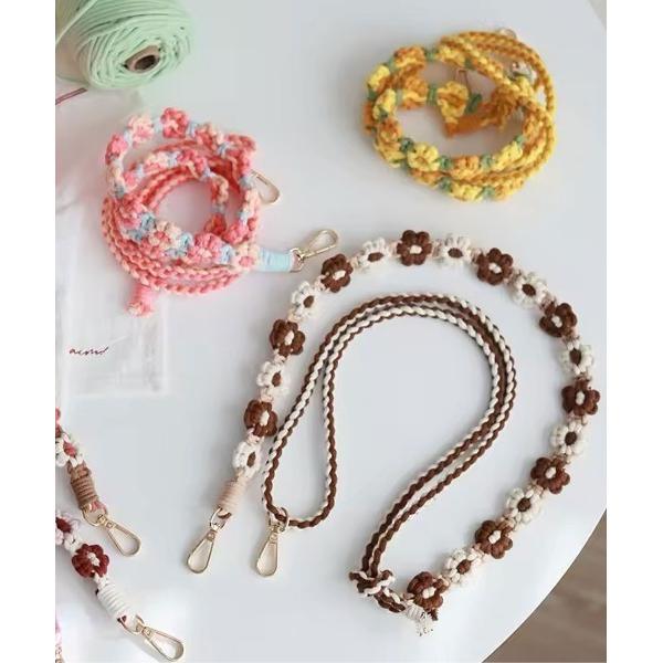 『タイムセール実施中』ZOZO問い合わせ番号:94562604ショップ:RiNc，リンクブランド:ammy.，エイミードット商品名:【 ammy. / エイミードット 】 フラワー 編み込み スマホショルダー / マルチ ネックストラップカ...