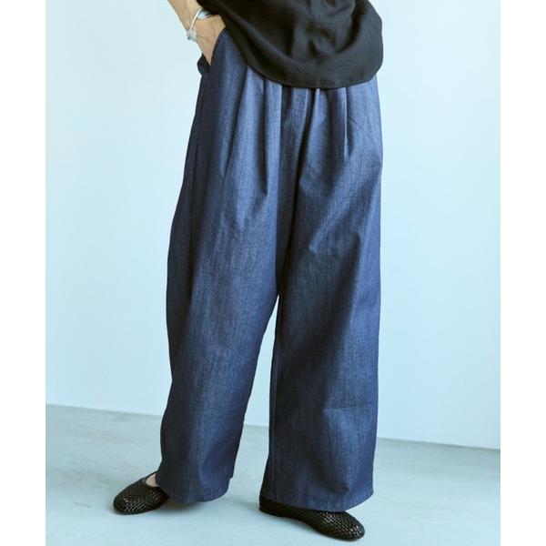『タイムセール実施中』ZOZO問い合わせ番号:94562641ショップ:YARD PLUS/AUNT MARIE'S，ヤードプリュス/アントマリーズブランド:Libra Cue，リブラ キュー商品名:デニムイージーパンツカテゴリ:パンツ&g...