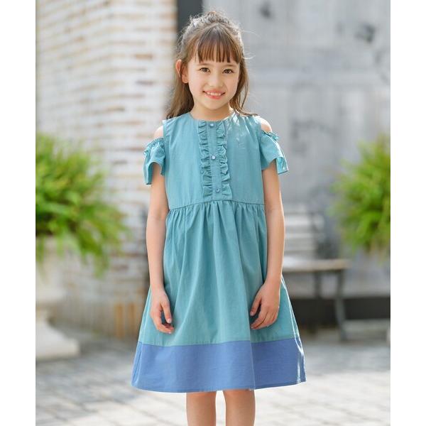 『セール実施中』ZOZO問い合わせ番号:94594300ショップ:組曲，クミキョクブランド:組曲，クミキョク商品名:【UVケア】【110-140cm】バイカラー ワンピースカテゴリ:ワンピース/ドレス>ワンピースブランド品番:OPKG...