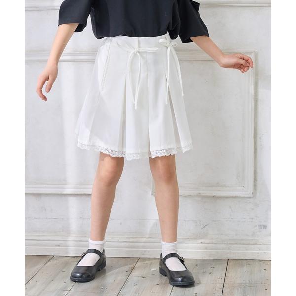 ZOZO問い合わせ番号:94594828ショップ:cross marche，クロスマルシェブランド:Amourire girl，アムリールガール，cross marche，クロスマルシェ商品名:裾レース プリーツリボンスカートカテゴリ:スカ...