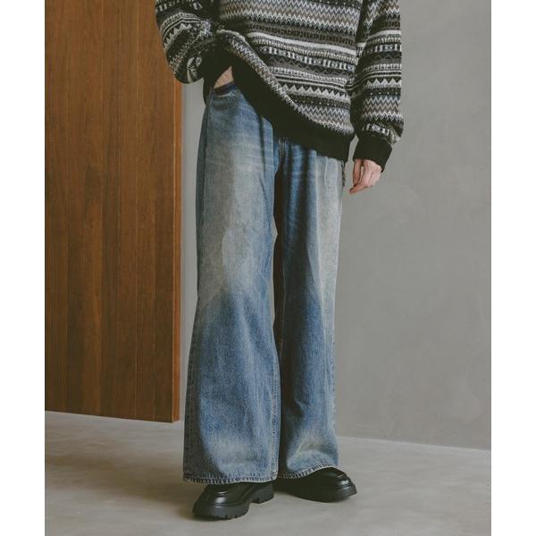 『タイムセール実施中』ZOZO問い合わせ番号:94595773ショップ:RAGEBLUE，レイジブルーブランド:RAGEBLUE，レイジブルー商品名:12oz/ヴィンテージライクバギーデニムワイドフレアパンツカテゴリ:パンツ>デニムパ...