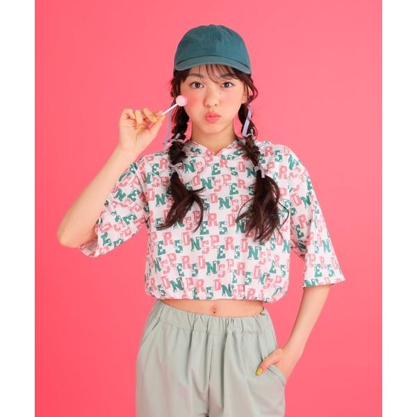 『セール実施中』ZOZO問い合わせ番号:94596210ショップ:Auntie Rosa，アンティローザブランド:PERSON'S collection，パーソンズコレクション商品名:コットン100％　総柄バルーン半袖パーカーカテゴリ:トッ...