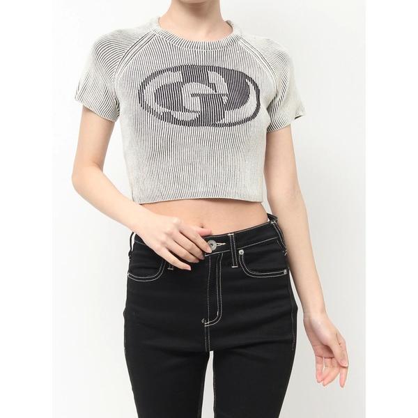 『タイムセール実施中』ZOZO問い合わせ番号:94596896ショップ:GYDA，ジェイダブランド:GYDA，ジェイダ商品名:GD two color schemeハーフスリーブニットトップスカテゴリ:トップス>ニット/セーターブラン...