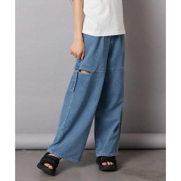 『タイムセール実施中』ZOZO問い合わせ番号:94627804ショップ:a.v.v，アー・ヴェ・ヴェブランド:a.v.v，アーヴェヴェ商品名:[130-160]サイドスリットデニムカテゴリ:パンツ>デニムパンツブランド品番:KJLGA...