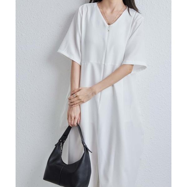 『セール実施中』ZOZO問い合わせ番号:94628901ショップ:FRP，エフアールピーブランド:MAISON DE THERESE，メゾン ド テレーズ，FRP，エフアールピー商品名:Vネック半袖ルーズシルエットオールインワンカテゴリ:オ...