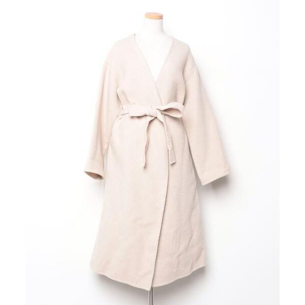 『セール実施中』参考価格：23，100円発売時期：2020年12月コンディション：B（目立つ使用感なし）使用感が少ない、または気にならないアイテム袖口：毛玉付属品：ベルト参考商品名：【春まで着られる】ノーカラーリバーウールロングコート参考品...