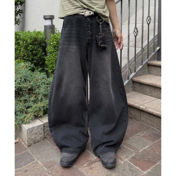 ZOZO問い合わせ番号:94659301ショップ:epnok，エプノックブランド:EPNK，イーピーエヌケー商品名:【EPNK】Button fly wide denim pants / ボタンフライワイドデニムパンツカテゴリ:パンツ&gt...