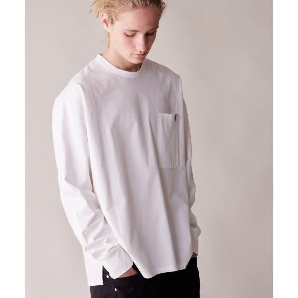 ZOZO問い合わせ番号:94659386ショップ:rehacer，レアセルブランド:rehacer，レアセル商品名:rehacer : Hemline One Flower L/S / ヘムラインワンフラワーポケットロングスリーブカットソー...