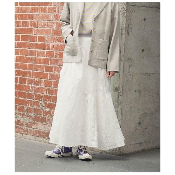 『セール実施中』ZOZO問い合わせ番号:94720758ショップ:NEWYORKER，ニューヨーカーブランド:SIPULI，シプリ商品名:Cotton Stripe Dobby ランダムカットスカートカテゴリ:スカート>スカートブラン...