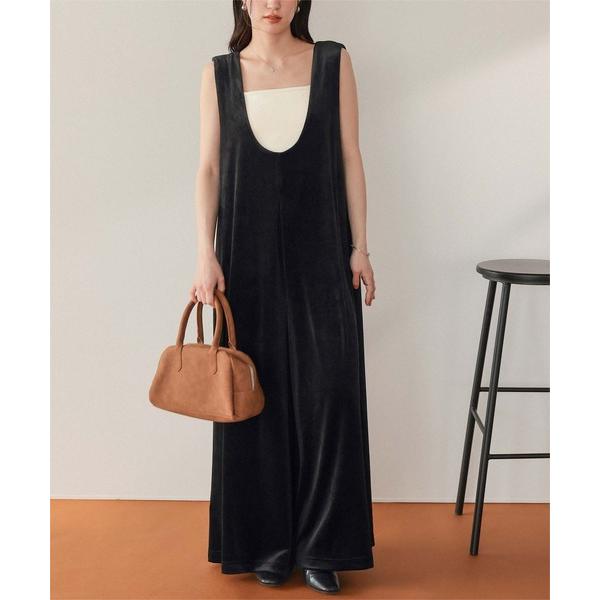 『タイムセール実施中』ZOZO問い合わせ番号:94722328ショップ:titivate，ティティベイトブランド:titivate，ティティベイト商品名:前後2wayベロアオールインワンカテゴリ:オールインワン・サロペット>つなぎ/オ...