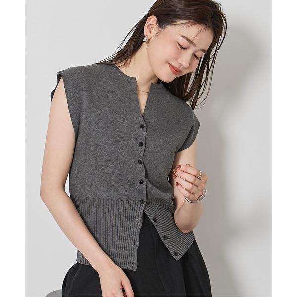 『タイムセール実施中』ZOZO問い合わせ番号:94722350ショップ:ur's，ユアーズブランド:ur's，ユアーズ商品名:ウエストシェイプキーネックニットカテゴリ:トップス>ニット/セーターブランド品番:BGXU1889素材:レー...