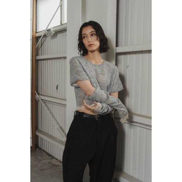 ZOZO問い合わせ番号:94722374ショップ:Knuth Marf，クヌースマーフブランド:Knuth Marf，クヌースマーフ商品名:2way half sleeve knitカテゴリ:トップス>ニット/セーターブランド品番:K...