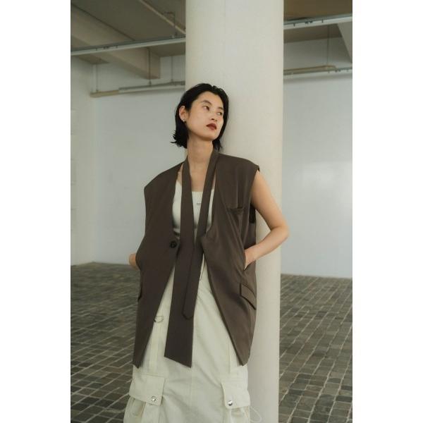 ZOZO問い合わせ番号:94722549ショップ:Knuth Marf，クヌースマーフブランド:Knuth Marf，クヌースマーフ商品名:2way collarless gilet(unisex)カテゴリ:トップス>ベストブランド品...