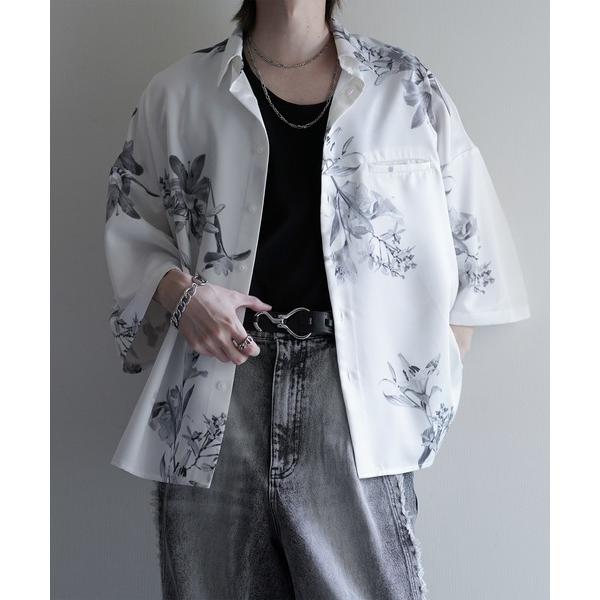 『タイムセール実施中』ZOZO問い合わせ番号:94722858ショップ:EMMA CLOTHES，エマ クローズブランド:cussil，クシル商品名:【cussil/クシル】サテンライクタイダイ柄ルーズシルエットレギュラーカラー半袖シャツカ...