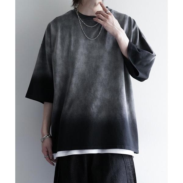 ZOZO問い合わせ番号:94723039ショップ:EMMA CLOTHES，エマ クローズブランド:cussil，クシル商品名:【cussil/クシル】フェードグラデーションガーメントダイ半袖Tシャツカテゴリ:トップス>Tシャツ/カッ...