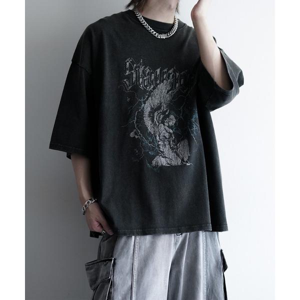 ZOZO問い合わせ番号:94723040ショップ:EMMA CLOTHES，エマ クローズブランド:cussil，クシル商品名:【cussil/クシル】硫化スノー加工ヴィンテージグラフィックプリント半袖Tシャツカテゴリ:トップス>Tシ...