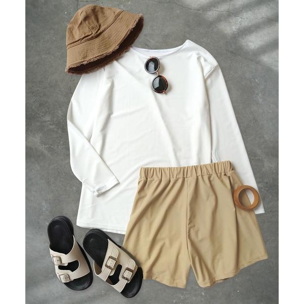 『タイムセール実施中』ZOZO問い合わせ番号:94723110ショップ:OSYAREVO，オシャレボブランド:OSYAREVO，オシャレボ商品名:水着 レディース 体型カバー ラッシュガード フィットネス 水陸両用 ラッシュ ショートパンツ...