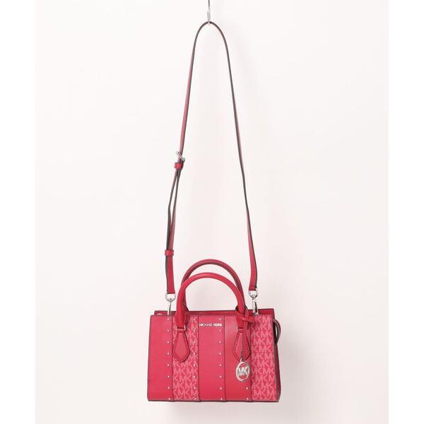 『セール実施中』ZOZO問い合わせ番号:94755460ショップ:MICHAEL KORS，マイケル・コースブランド:MICHAEL KORS，マイケルコース商品名:SHEILA スタッズ パッチワーク サッチェル スモール - MKシグネ...